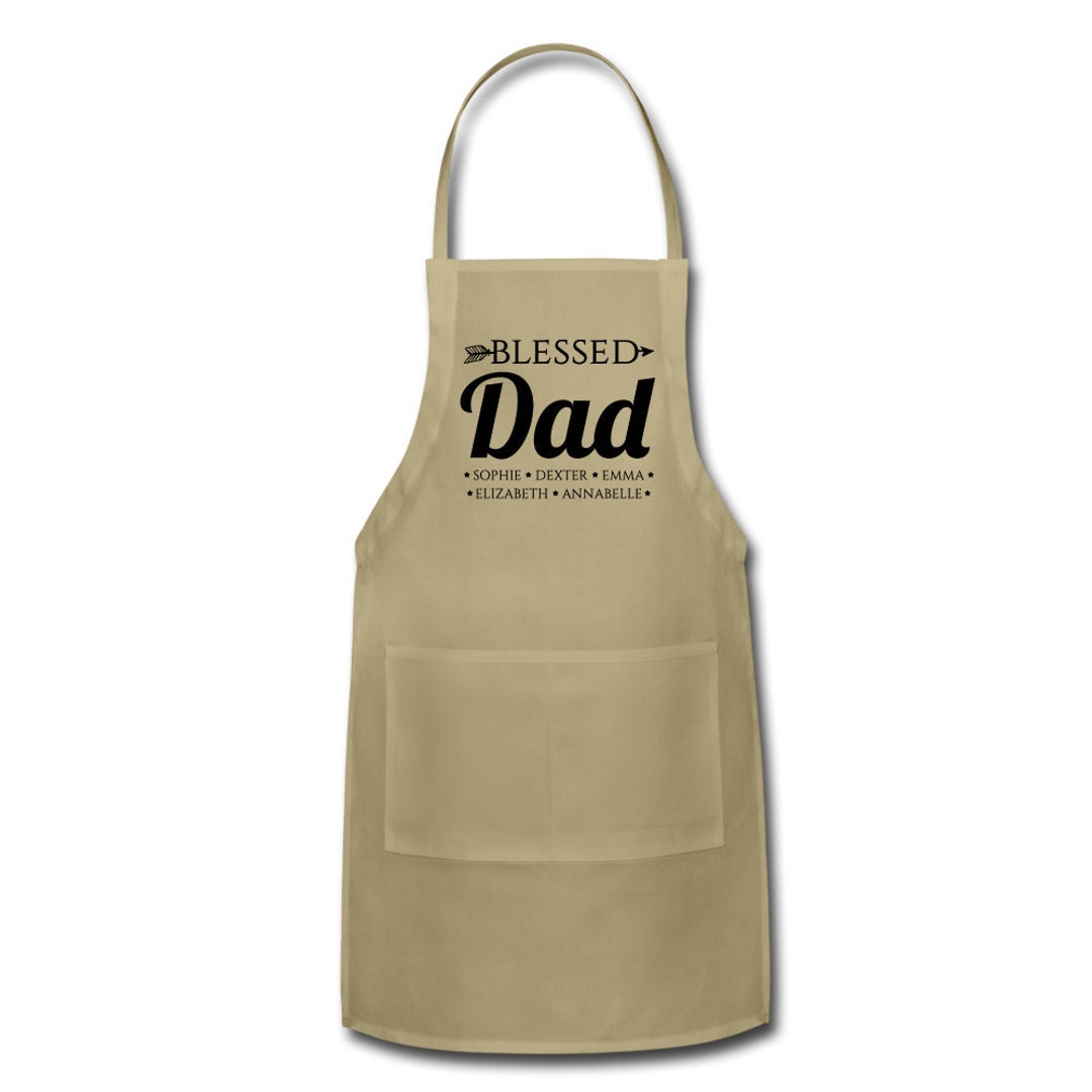 Personalized Dad Apron - Blessed Dad Apron With Children's Names ...