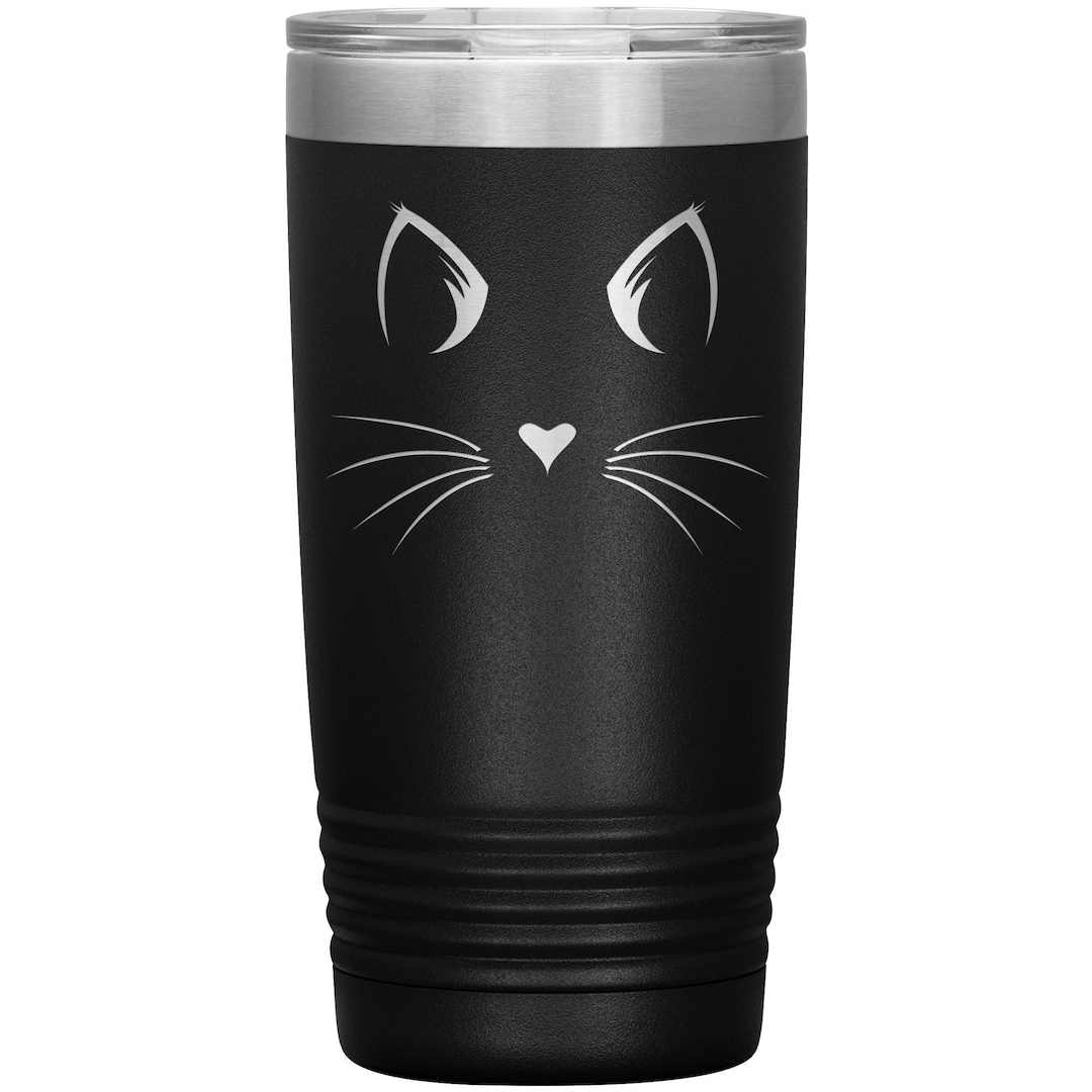 Cat Face Mug - Cat Tumbler Cup - Cat Face Coffee Cup - Cat Lover Gift ...