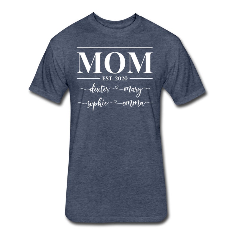 Personalized Mom Est Shirt With Kid's Names and Year - Mom Established ...