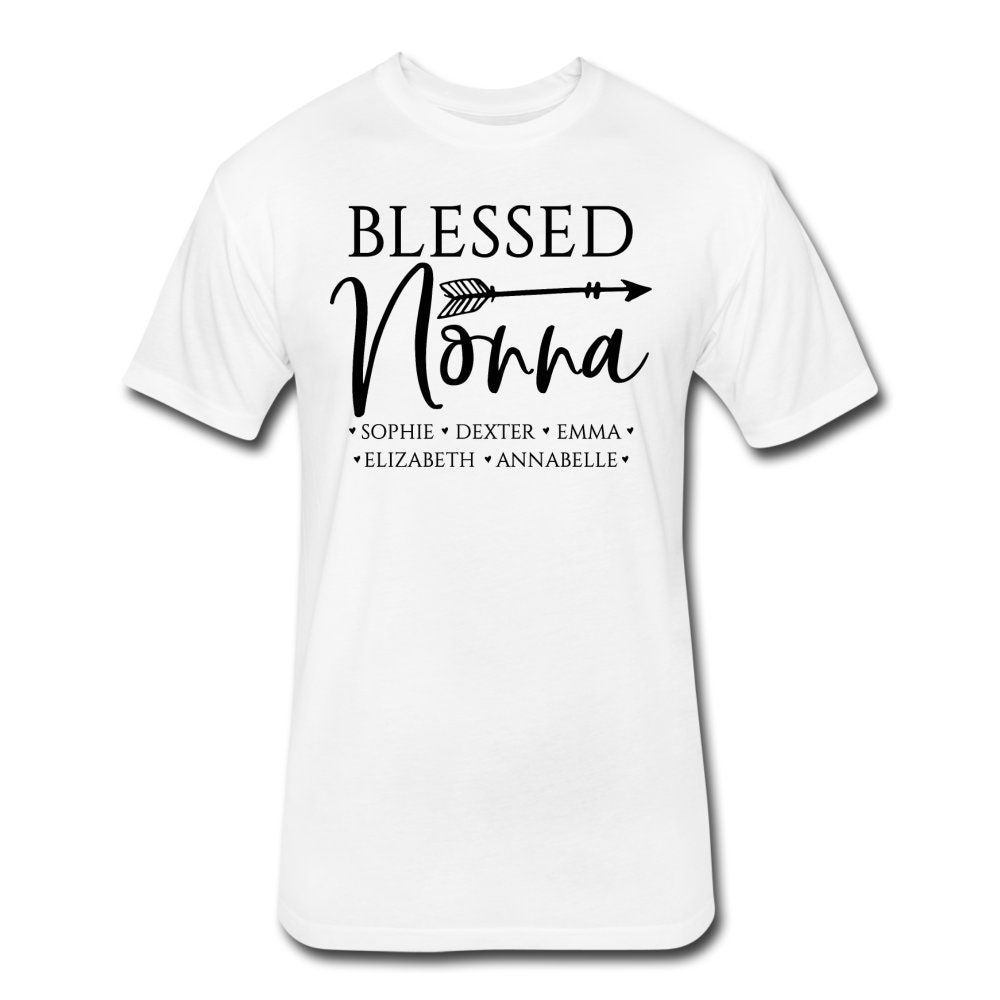 Personalized Nonna Shirt Blessed Nonna Shirt With | Etsy