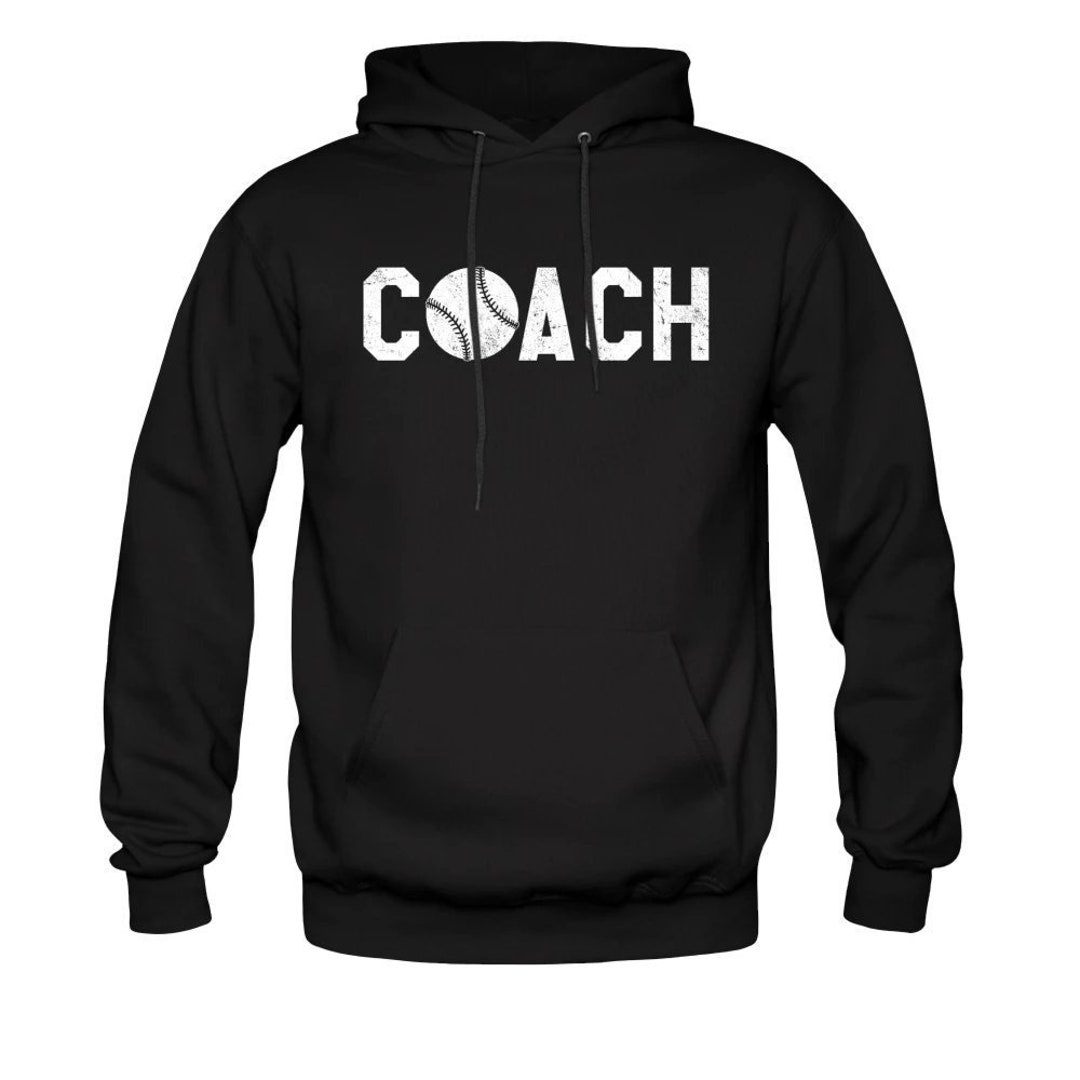 Baseball Coach Hoodie - Baseball Coach Hooded Sweatshirt - Baseball ...