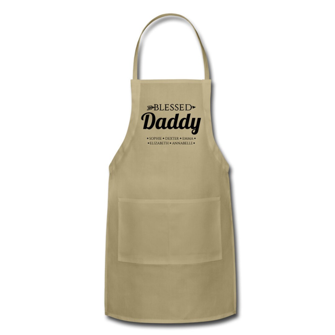 Personalized Daddy Apron - Blessed Daddy Apron With Children's Names ...