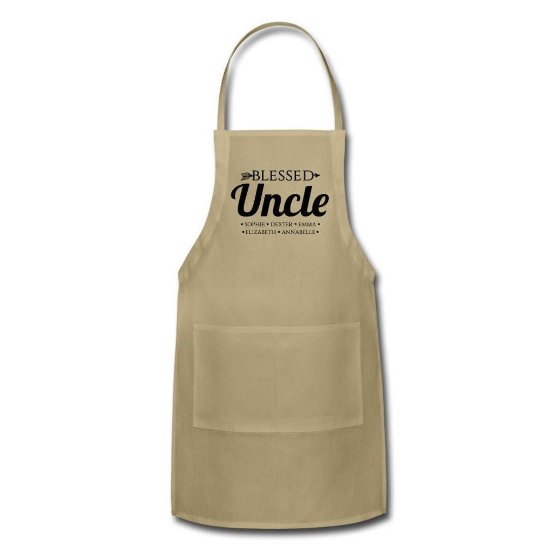 Personalized Uncle Apron - Blessed Uncle Apron With Niece and Nephew ...
