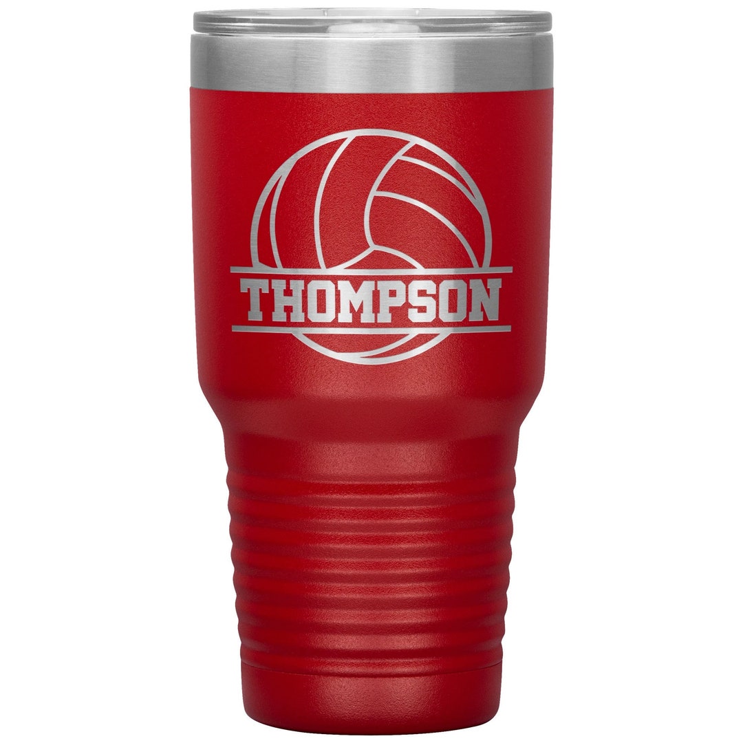 Personalized Volleyball Tumbler Cup - Personalized Volleyball Travel ...