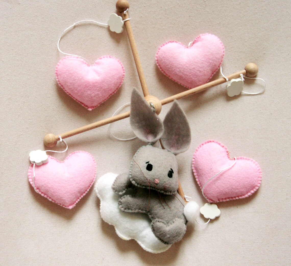 Baby Mobile Hanging Baby rabbit Dream - Etsy