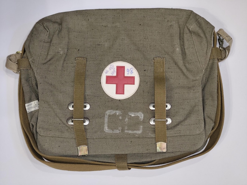 Soviet Russian Army Medical Sanitary Bag Military Combat First Aid ...
