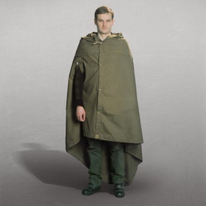 USSR Soviet Russian Army Soldier Field Gear Rain Coat Cloak Tent Poncho ...