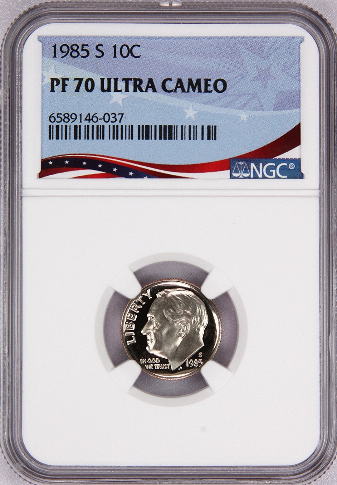 1985 S Proof 70 Roosevelt Proof Dime, Graded PF70 Ultra Cameo by NGC - Etsy
