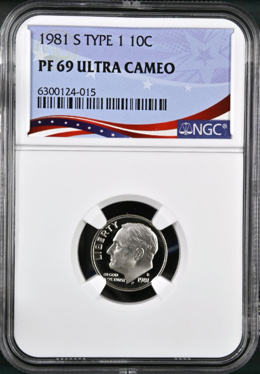 1981-S Type 1, Roosevelt Proof Dime, Graded PF69 Ultra Cameo by NGC - Etsy