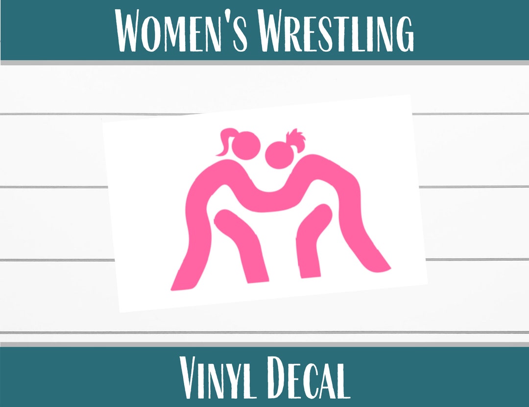Women's Wrestling Vinyl Decal - Etsy