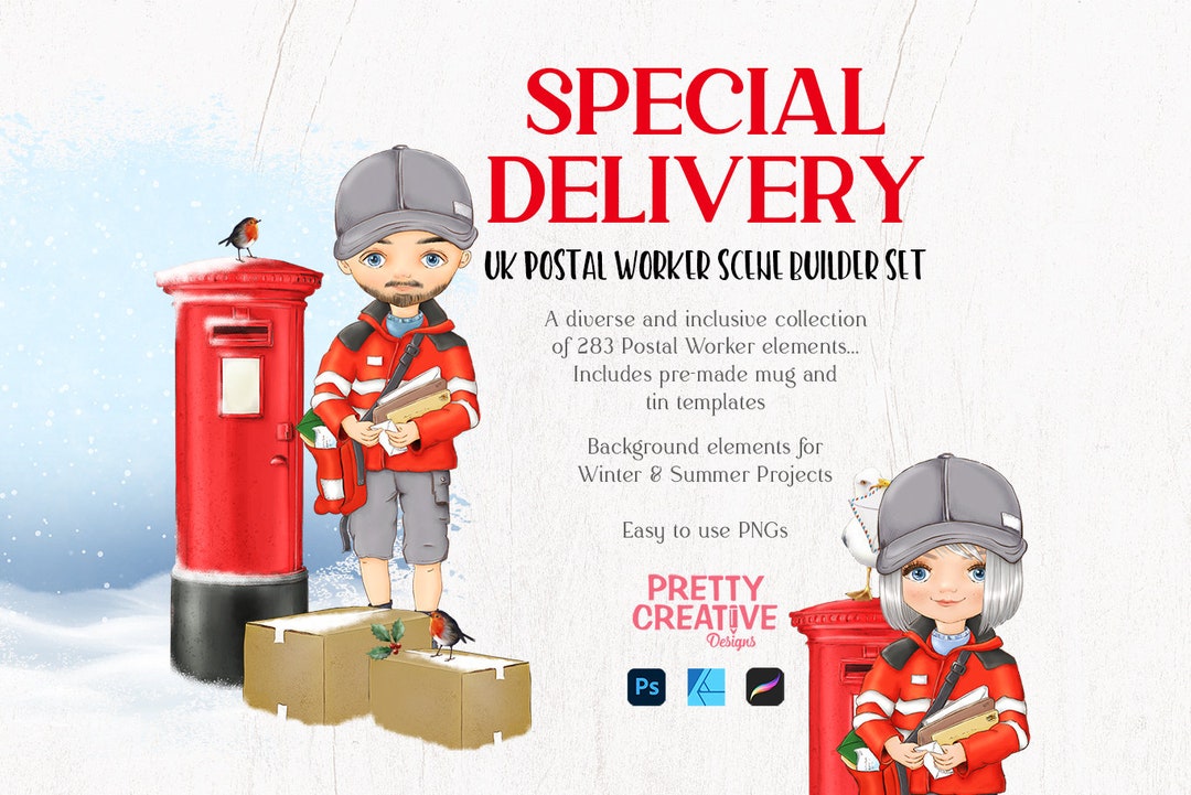 Special Delivery Clipart | Postman | Postwoman | Postie | PNG ...