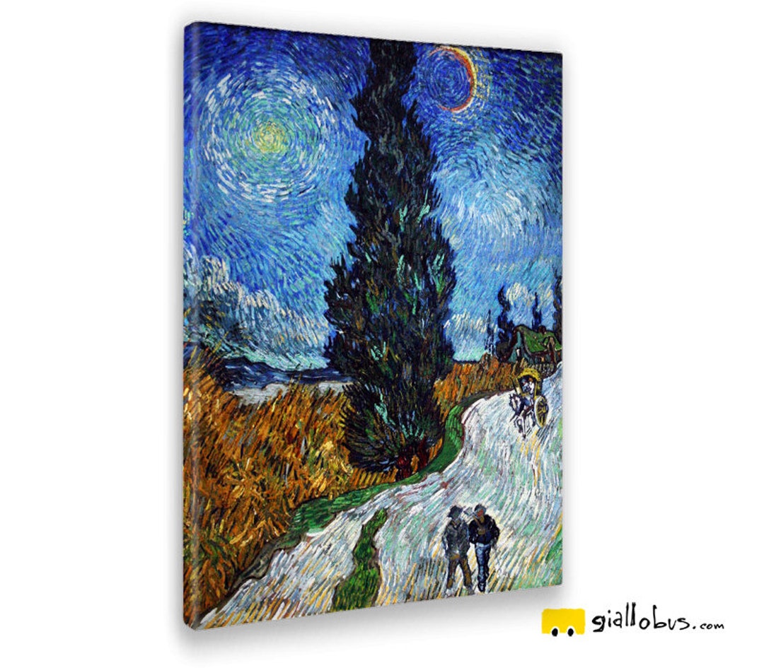 Paintings Prints on Canvas Canvas Vincent Van Gogh Country Road in ...