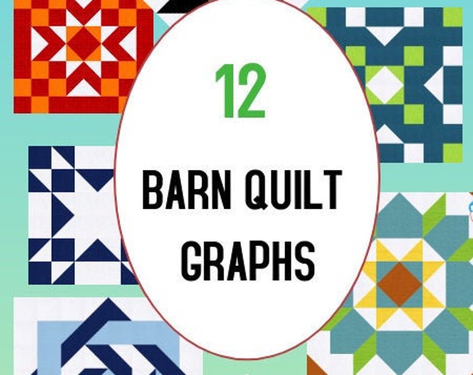 Pdf- Wood Barn Quilt Designs (full Color Graphs - Instant Download) - Etsy