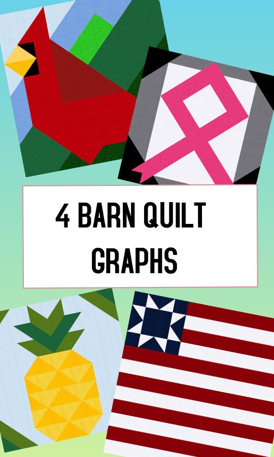Instant Download Wood Barn Quilt Designs 4 full Color - Etsy