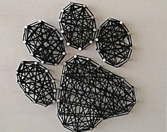 String Art Paw Print - Etsy