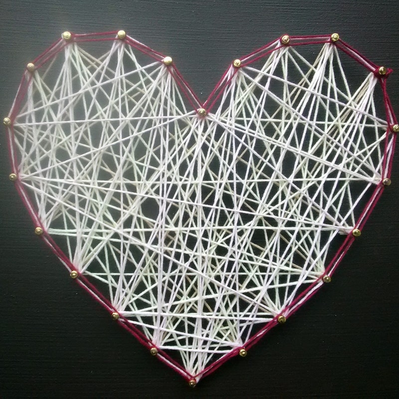 Heart String Art - Etsy