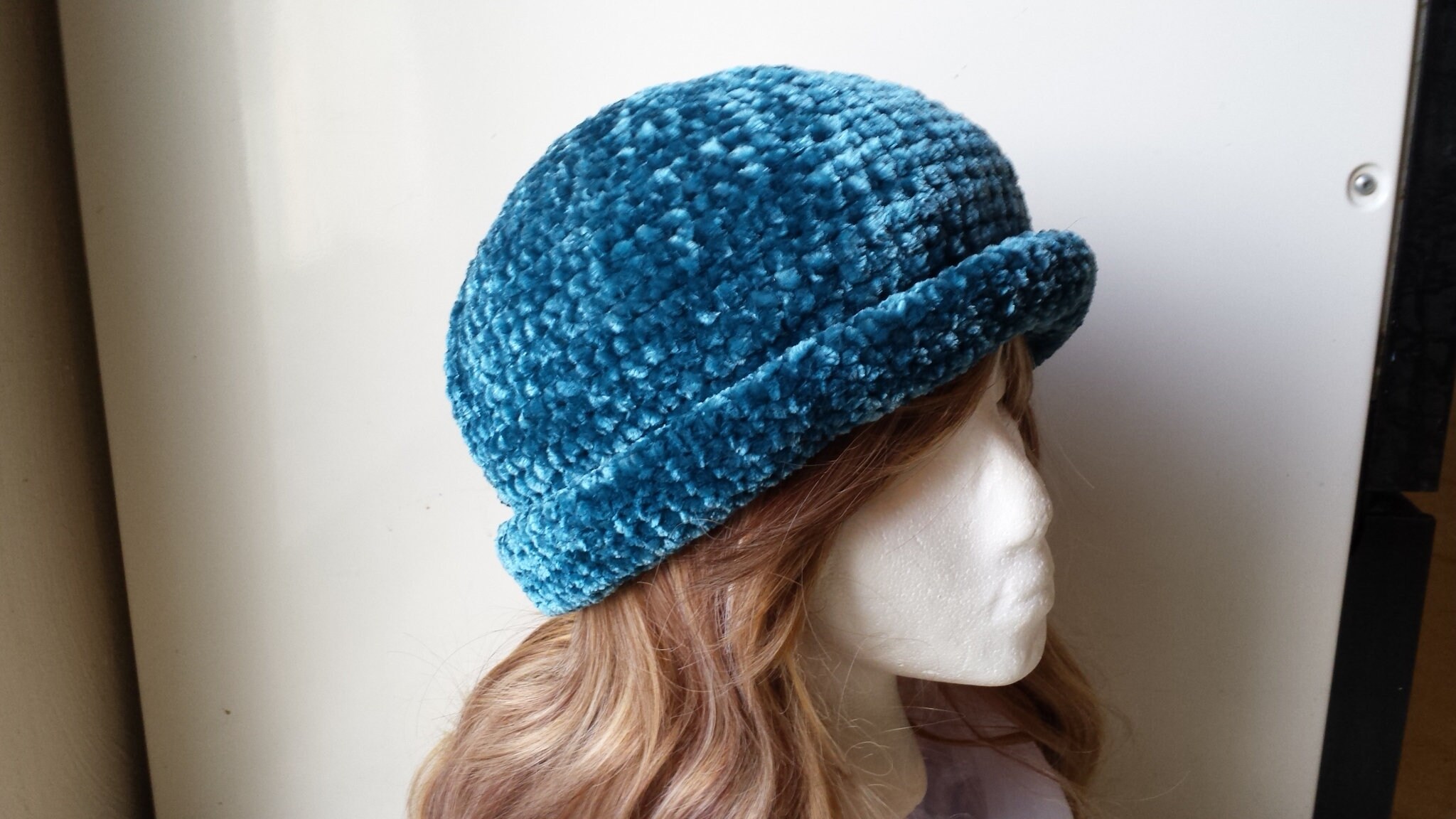 Very Velvet Rolled Brim Hat crochet Pattern - Etsy
