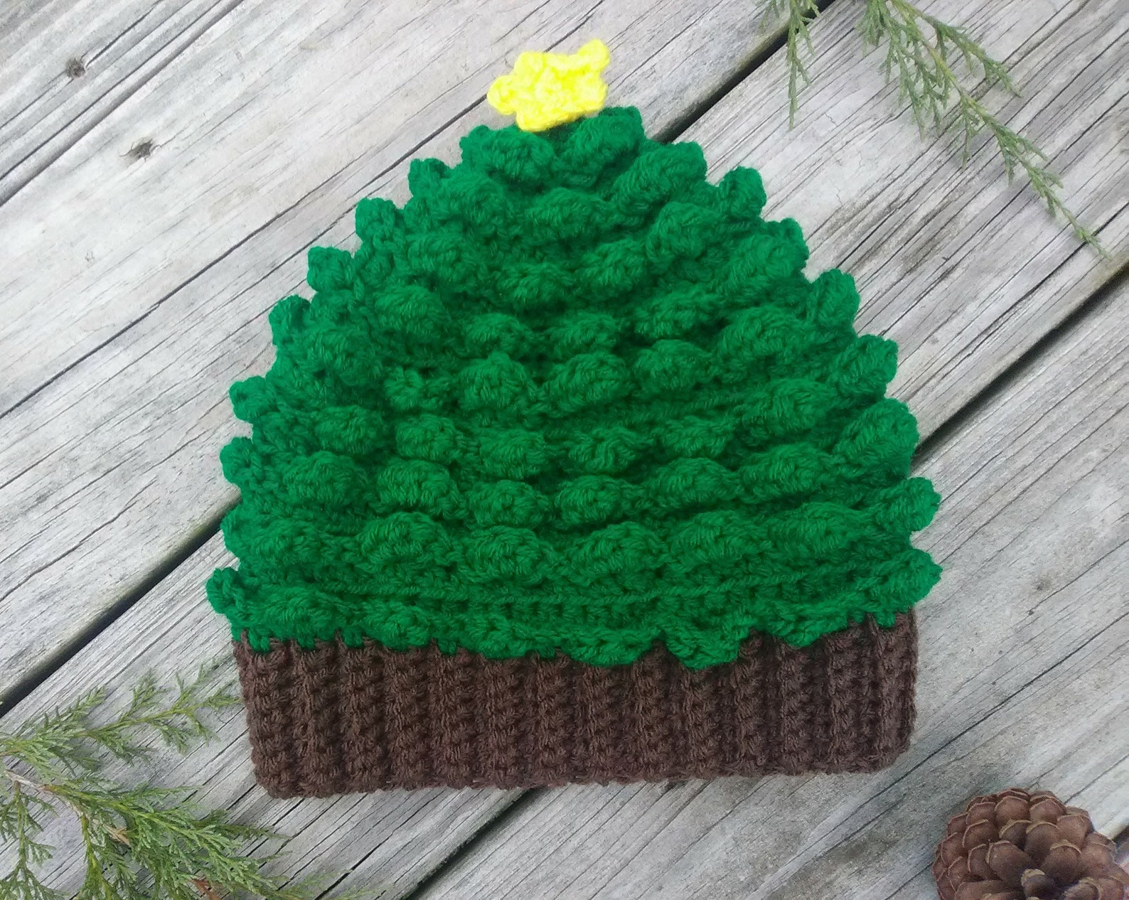 Christmas Tree Hat Crochet Pattern - Sizes Newborn, Baby, Toddler ...
