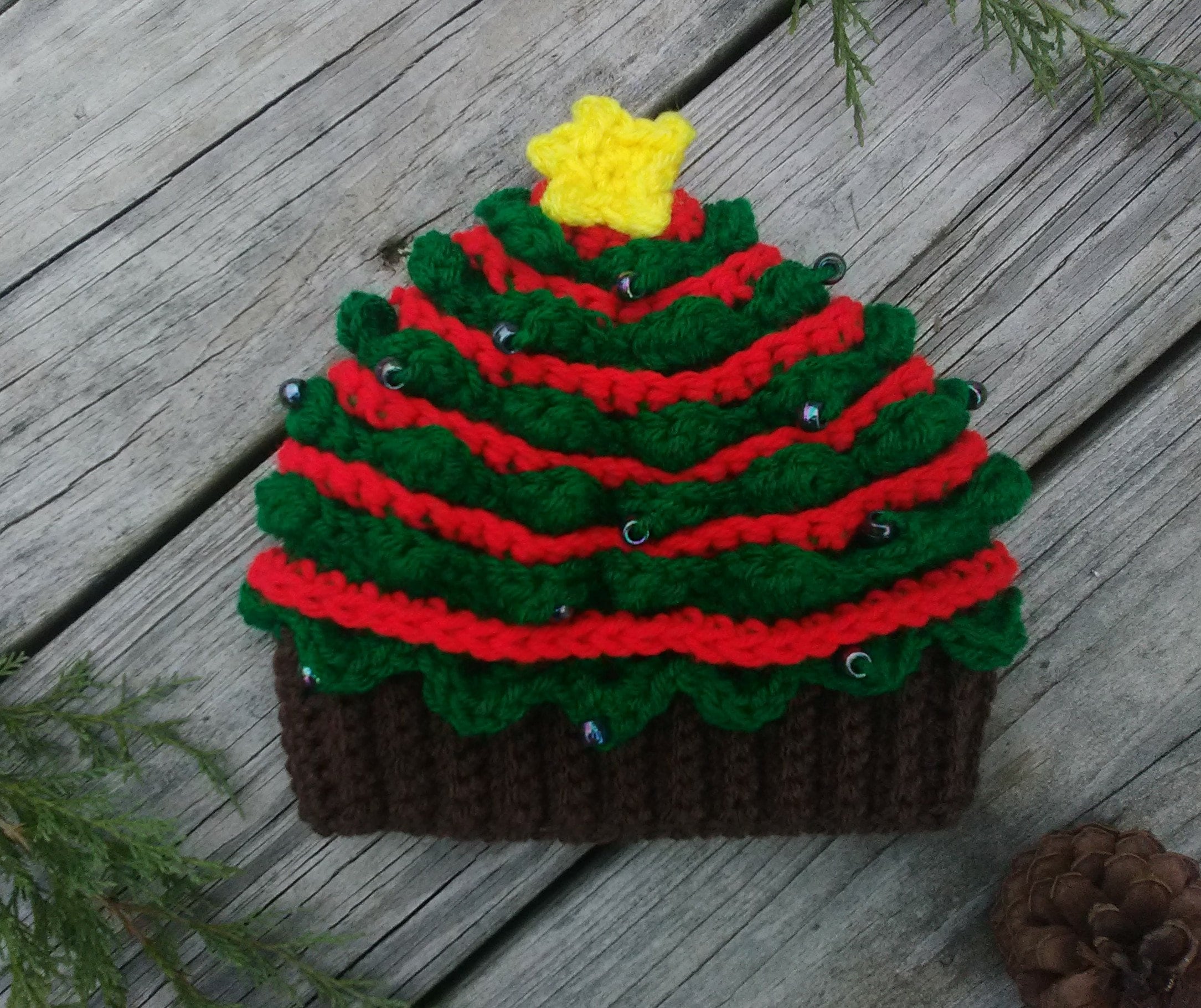 Christmas Tree Hat Crochet Pattern - Sizes Newborn, Baby, Toddler ...