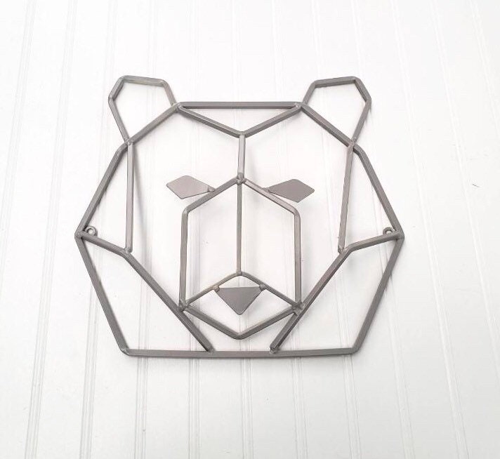 Geometric Bear~ Bear Wall Decor~ Woodland Animals~ Nursery Decor ...