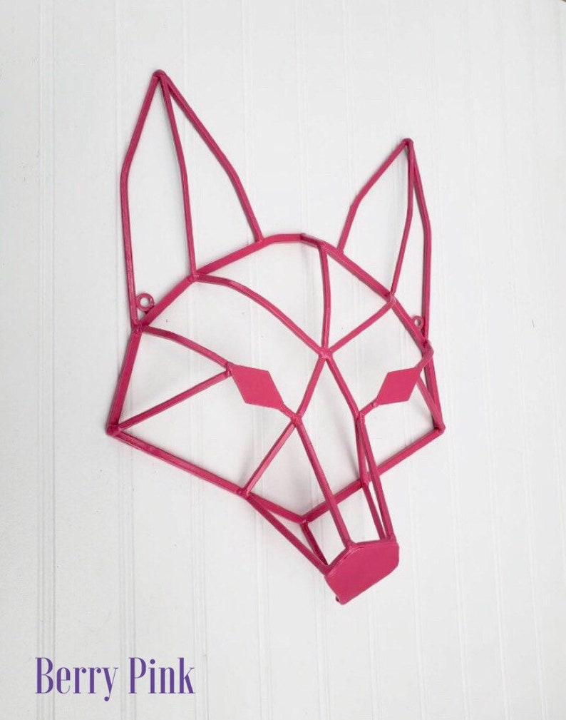 Geometric Fox~ Fox Wall Decor~ Woodland Animals~ Nursery Decor ...