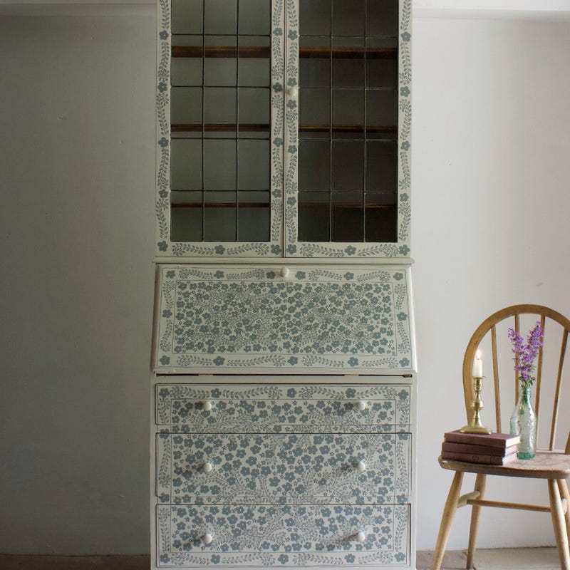Writing Bureau Bookcase - Etsy UK