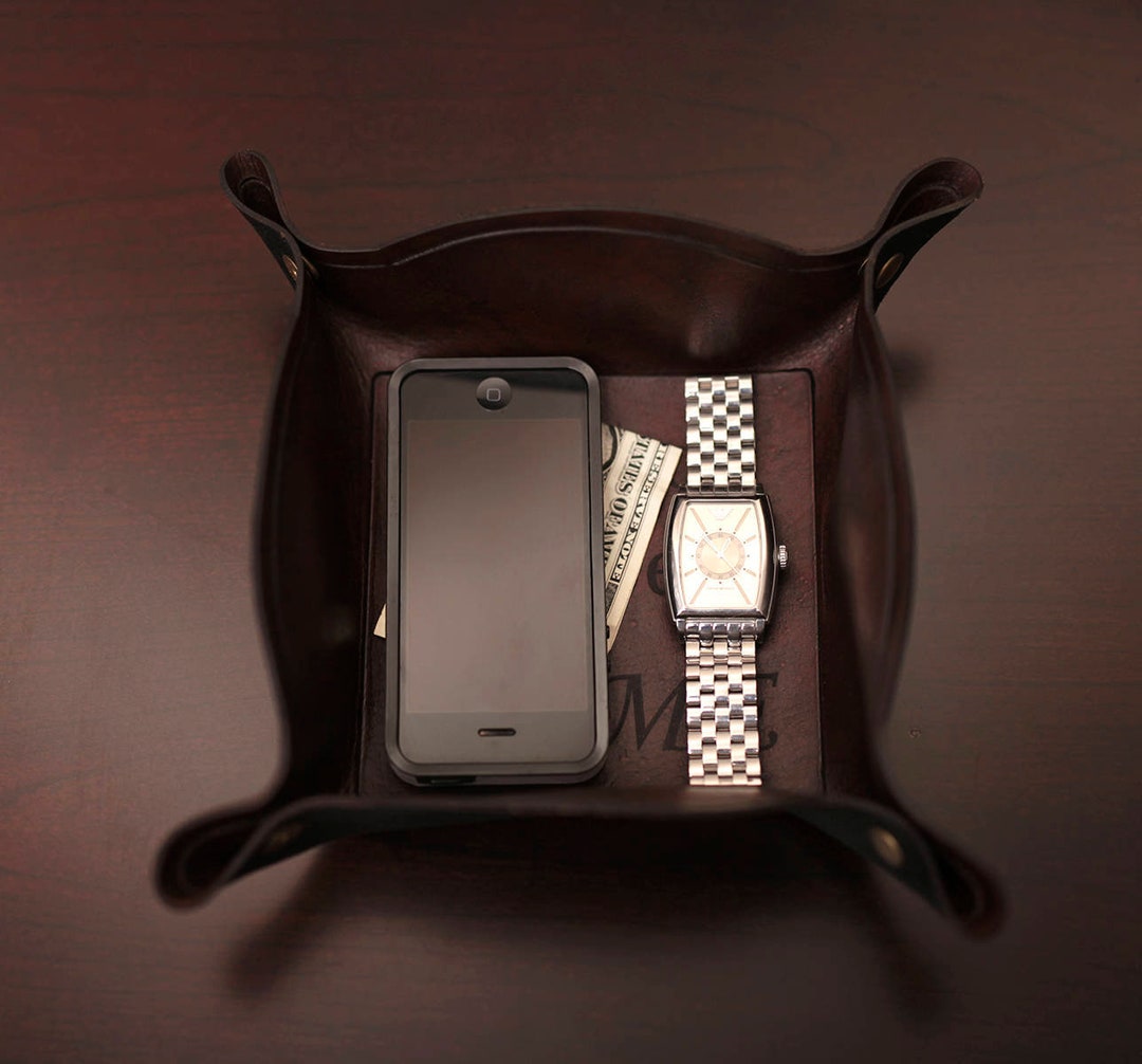 Mens Valet Organizer, Desk Gifts for Him, Entryway Organizer, Valet ...