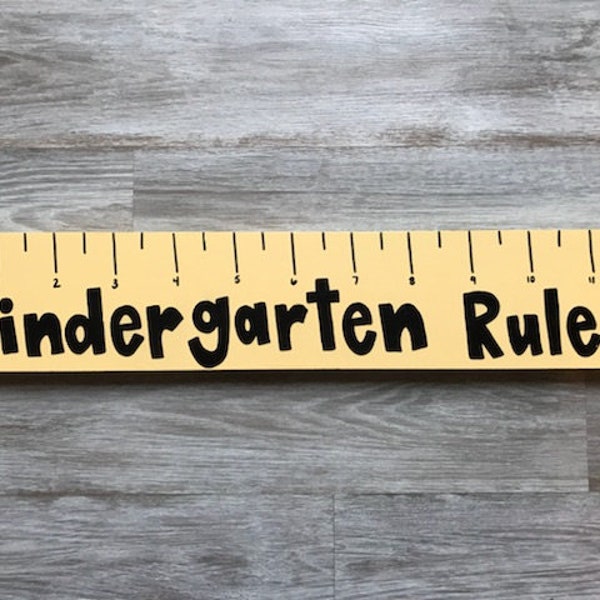 Teacher Ruler Sign - Etsy