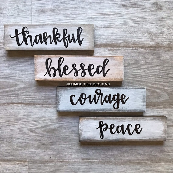 One Word Wooden Sign - Etsy