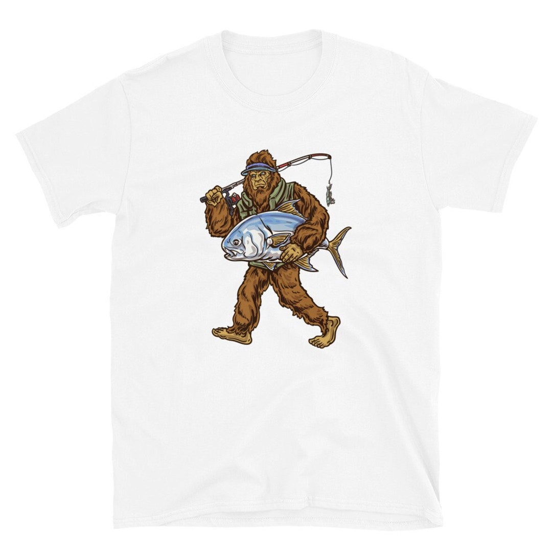 Bigfoot Permit Fishing T-shirt: Legendary Catch for Anglers - Etsy