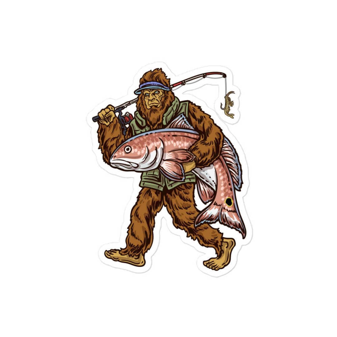 Redfish Stickers , Redfish Decal , Fishing Stickers , Bigfoot Stickers ...