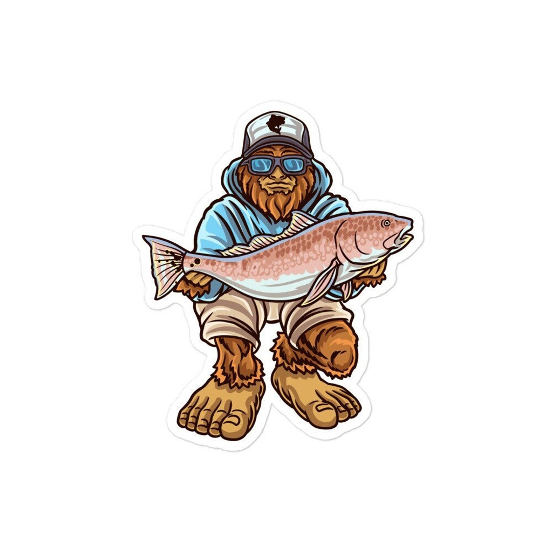 Redfish Stickers , Redfish Decal , Fishing Stickers , Bigfoot Stickers ...