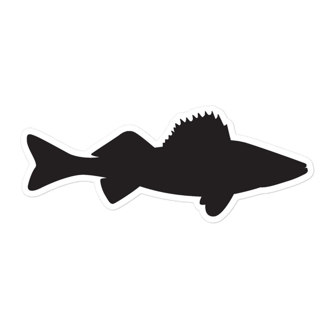 Walleye Sticker , Walleye Decal , Walleye Fishing , Walleye Fisherman ...
