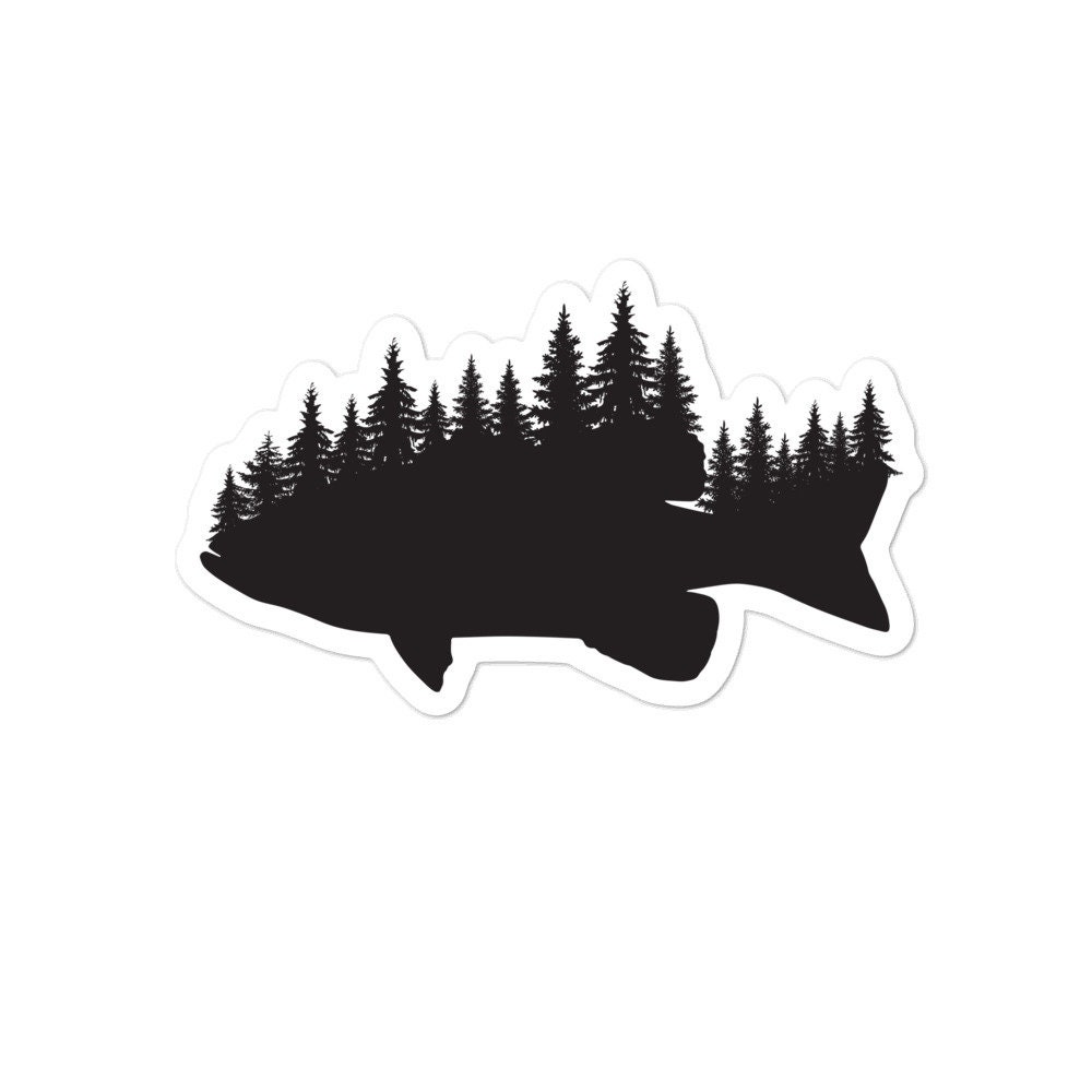 Bass Sticker Largemouth Sticker Bass Fishing Gift Bass | Etsy