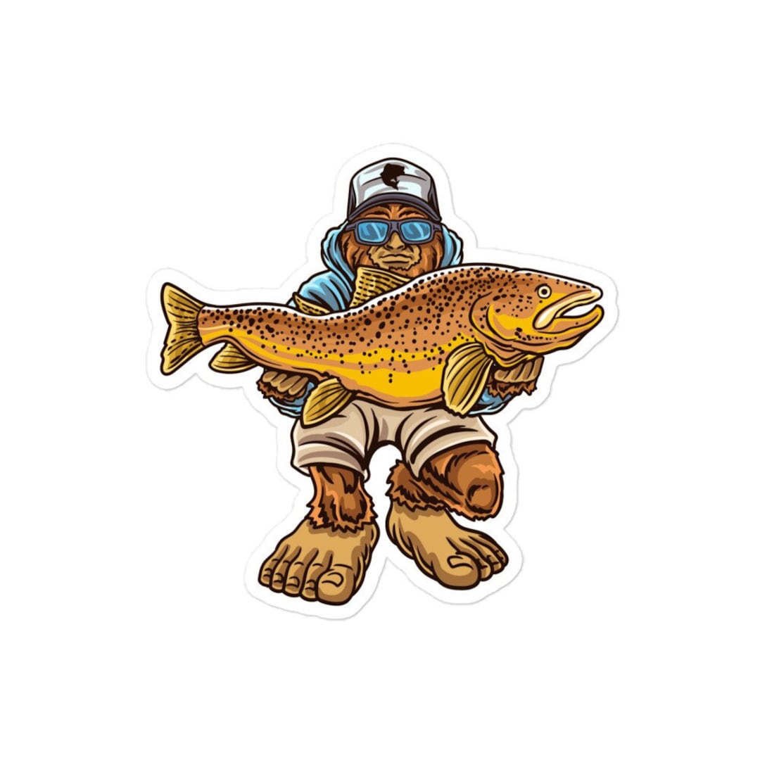 Brown Trout Sticker , Brown Trout , Trout Stickers , River Fishing ...