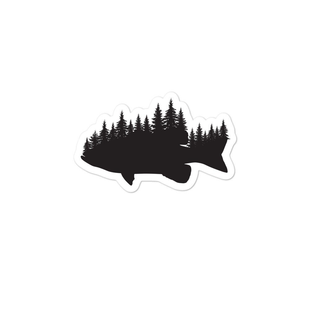 Bass Sticker Largemouth Sticker Bass Fishing Gift Bass | Etsy