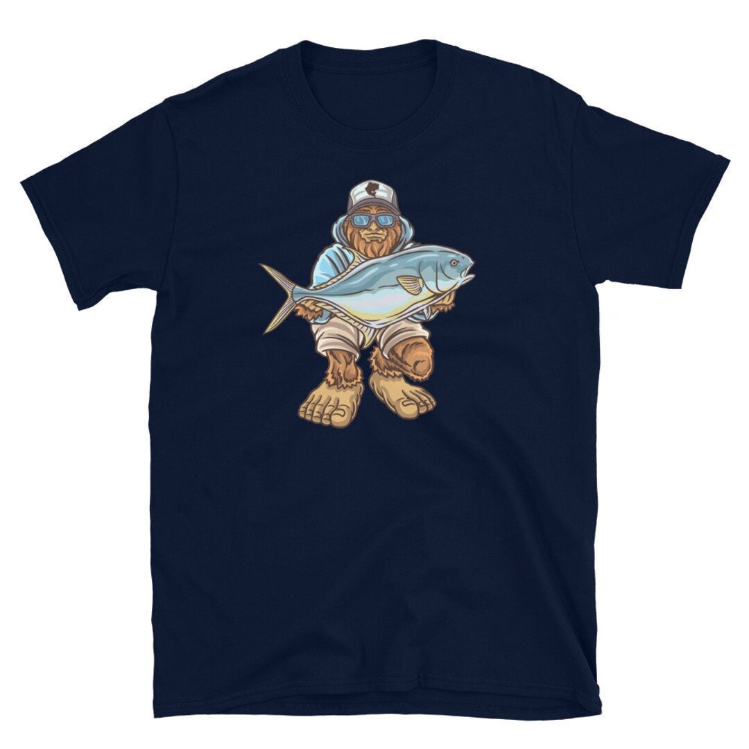 Permit Fishing Shirt , Bigfoot Fishing Shirt , Permit Bigfoot Gift ...
