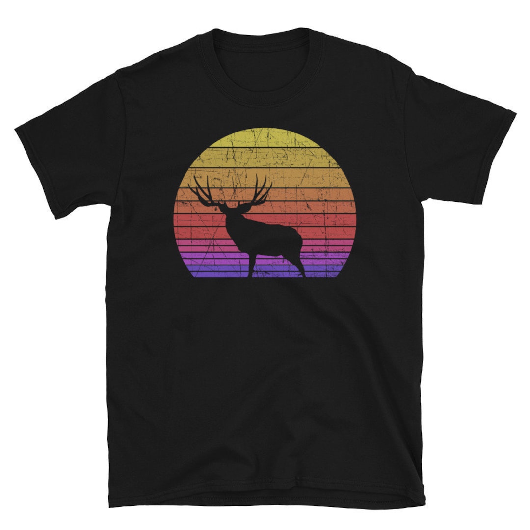 Mule Deer Hunting Tee - Retro Style, Soft Cotton - Etsy