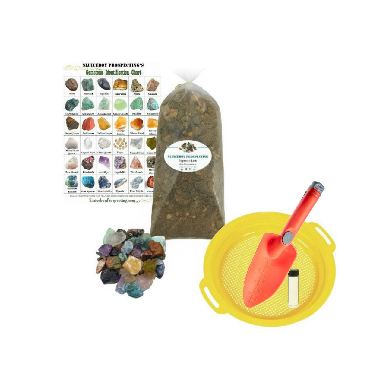 5 lb. Gem Mining Kit 5 Pounds Gemstone Paydirt Sieve Gem | Etsy