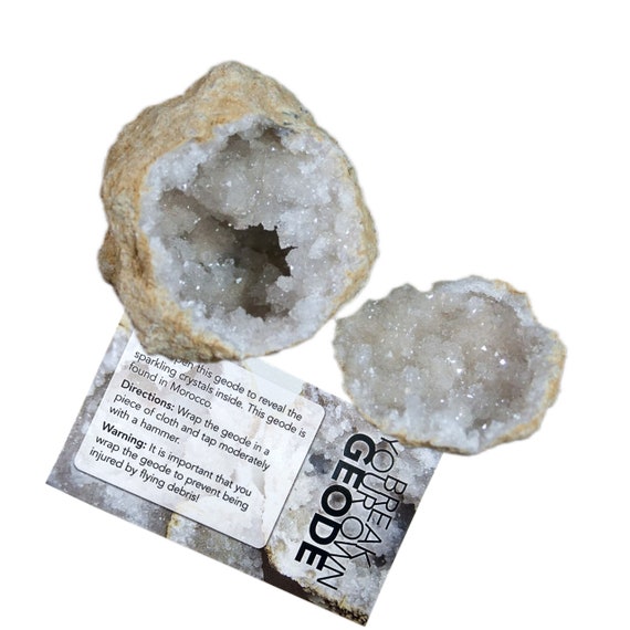 Break Your Own Geodes Raw Uncut Moroccan Crystal Geode - Etsy