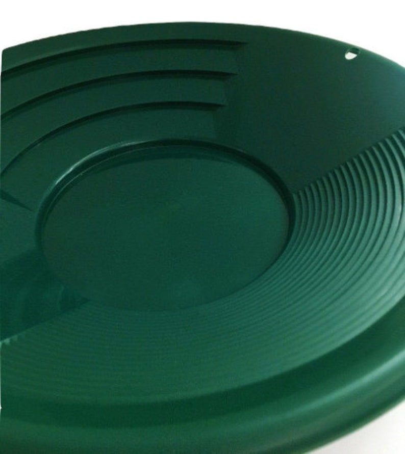 Gold Pan 12" | Black OR Green | Double-riffle | Plastic | Durable Pan ...