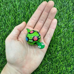 Turtle Mexican Bobbles | Hand Painted Wood | Bulk Turtles | Handmade ...