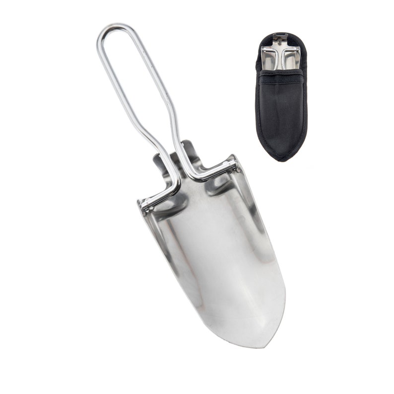 Mini Stainless Steel FOLDING Trowel With Pouch Steel | Etsy