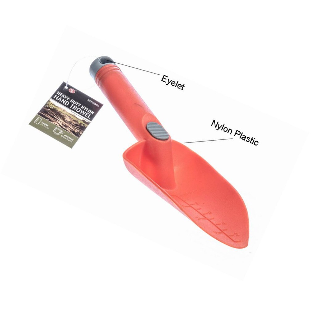 11" Plastic Hand Shovel Trowel for Prospecting | Gardening | Orange ...