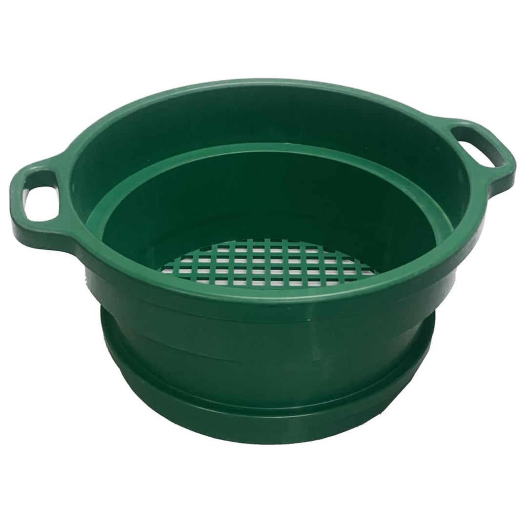6" Deep Bucket Classifier | 1/2", 1/4", or 1/8" | Green Plastic Screen ...
