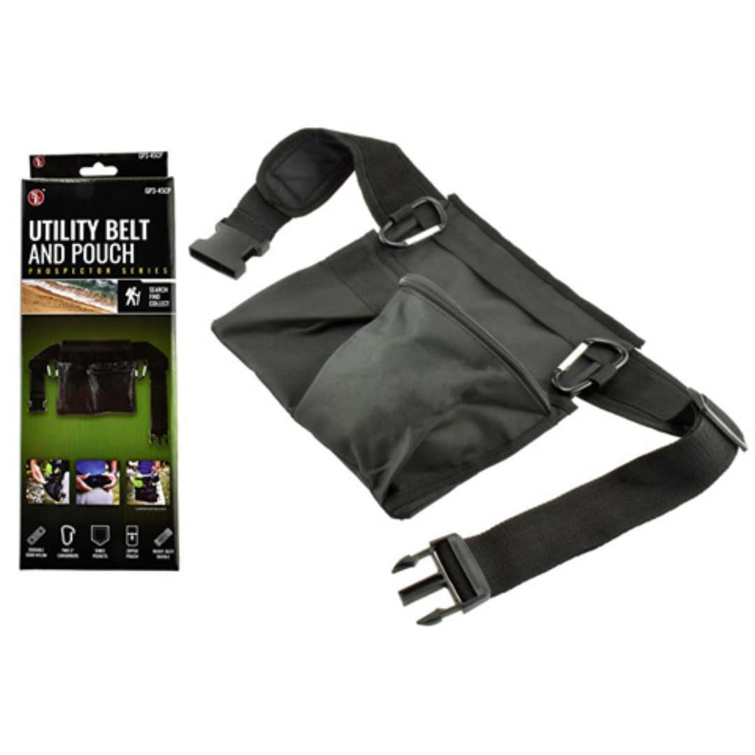 Utility Belt & Pouch | 3 Pocket + Carabiners Zipper | Camping ...
