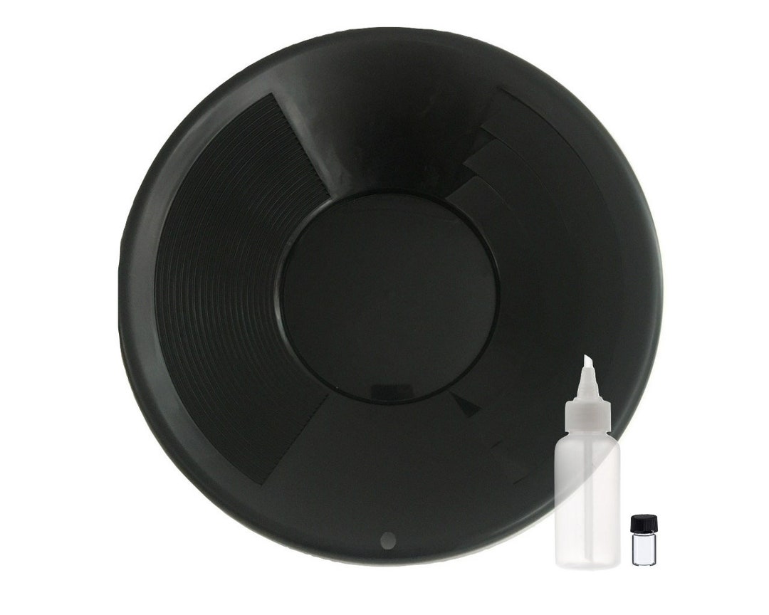 Gold Panning Starter Kit 12 Gold Pan, Snuffer & Glass Vial Gold Mining ...