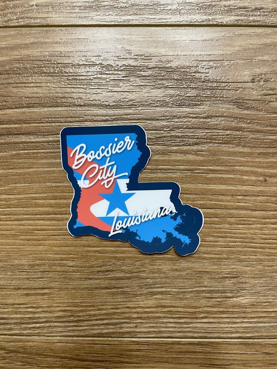 Bossier City Louisiana Sticker USA Red River Sticker | Etsy