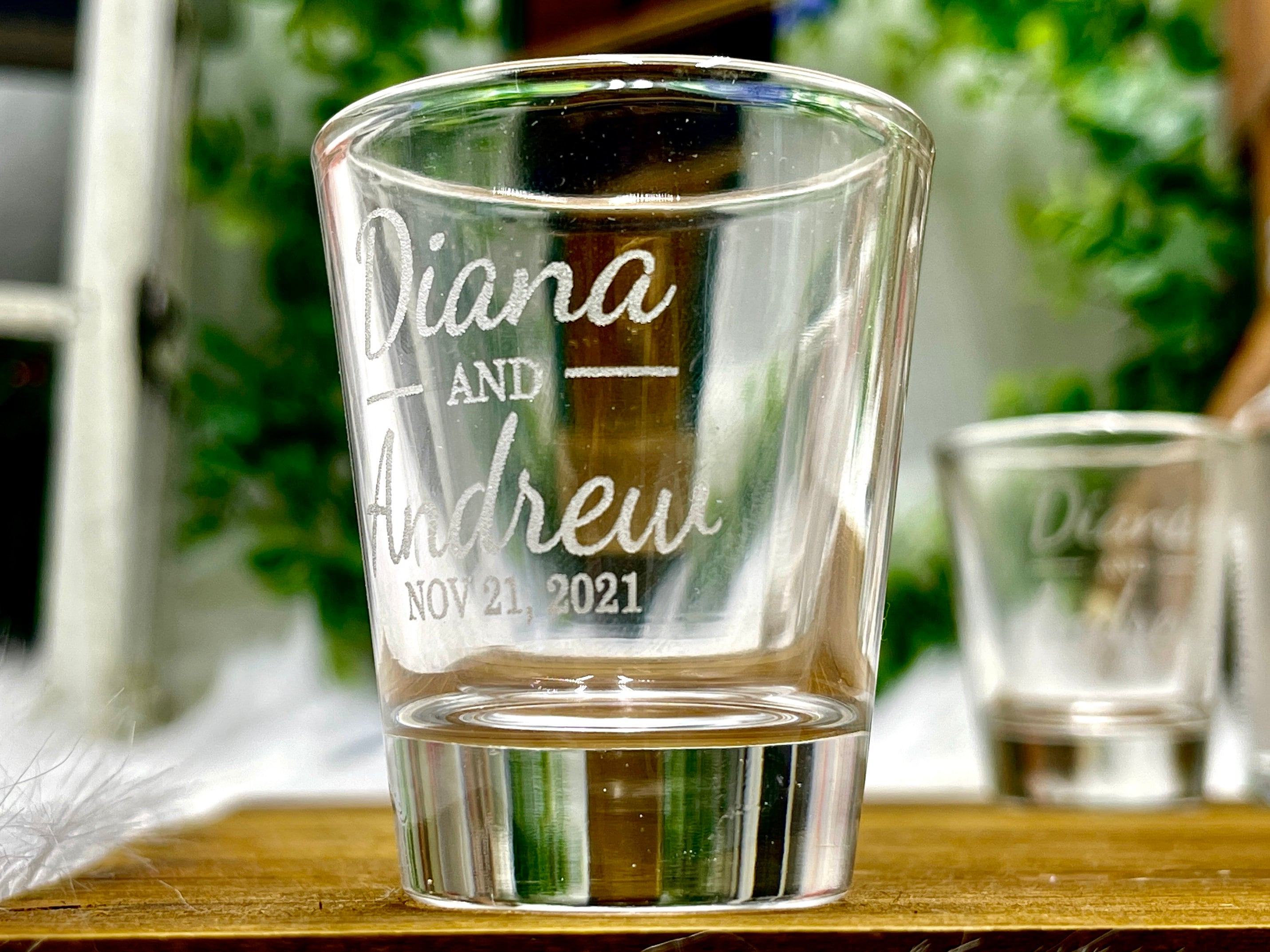 Personalized Wedding Favor Shot Glasses Engraved With Bride - Etsy