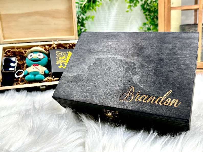 Personalized MEMORY BOX Engraved Wood Box Gift for Boyfriend - Etsy